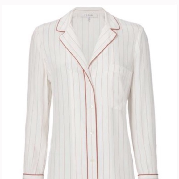 Frame Denim | Tops | Nwt Frame Silk Pajama Blouse | Poshmark